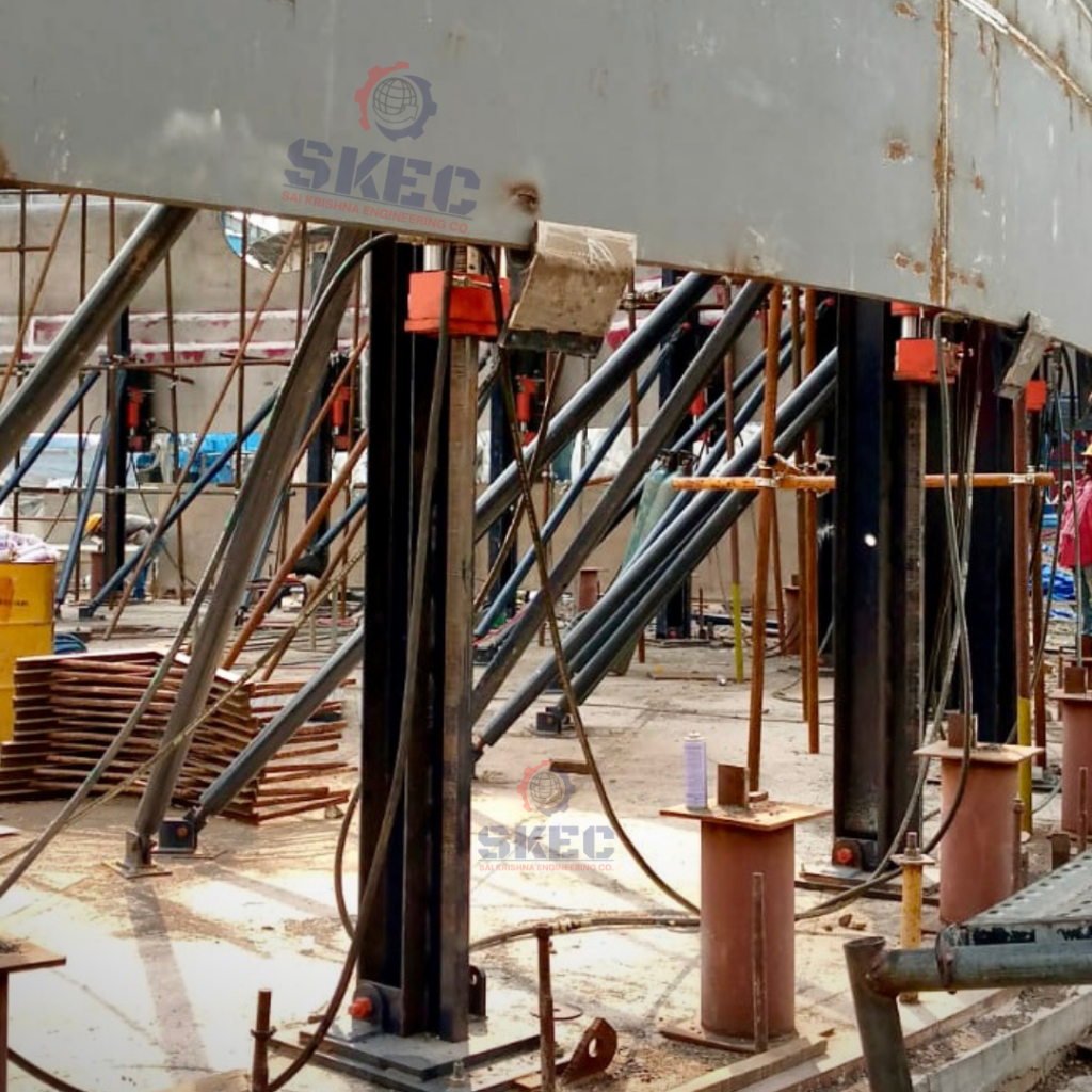 Tank jacking equipment with lifting hook - saikrishnaengineeringco
